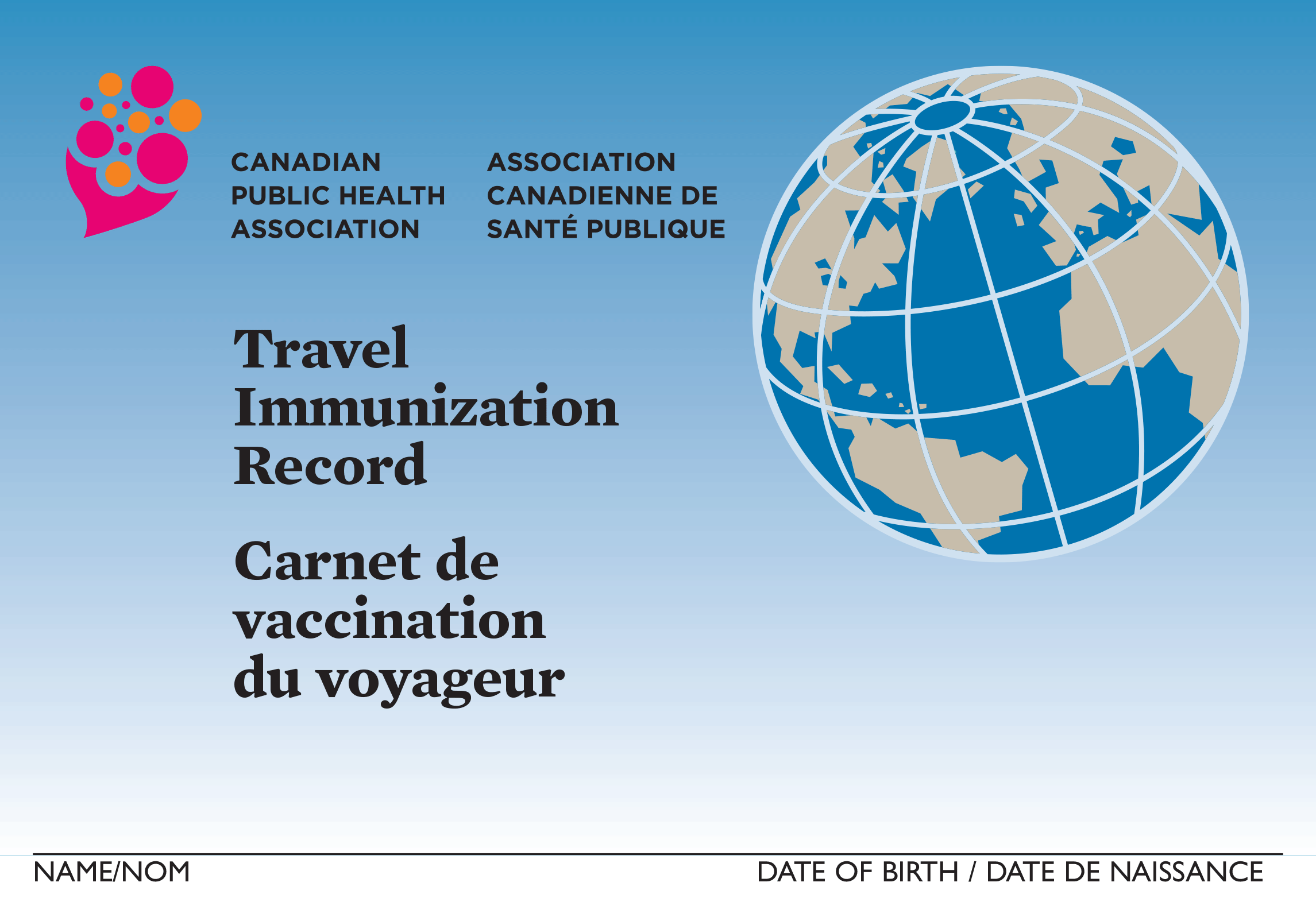 Travel Immunization Record / Carnet de vaccination du voyageur – CPHA ...